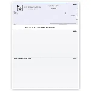 Personalized NetSuite® Checks, Long Blank Stub