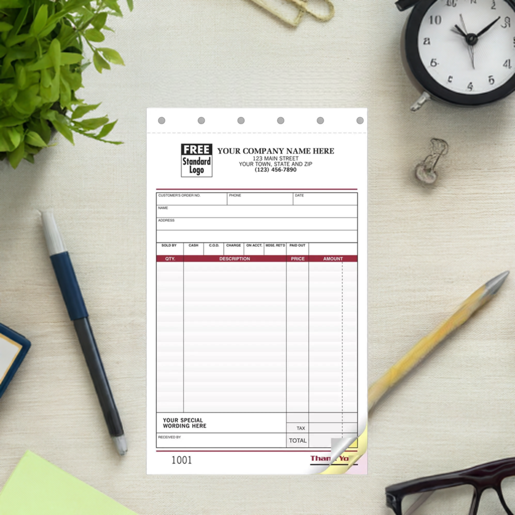 Sales Receipt Printing | Customized Sales Receipts